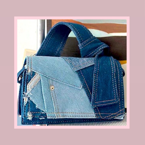 Bags | 3 Dimension Denim Mini Bag | Poshmark